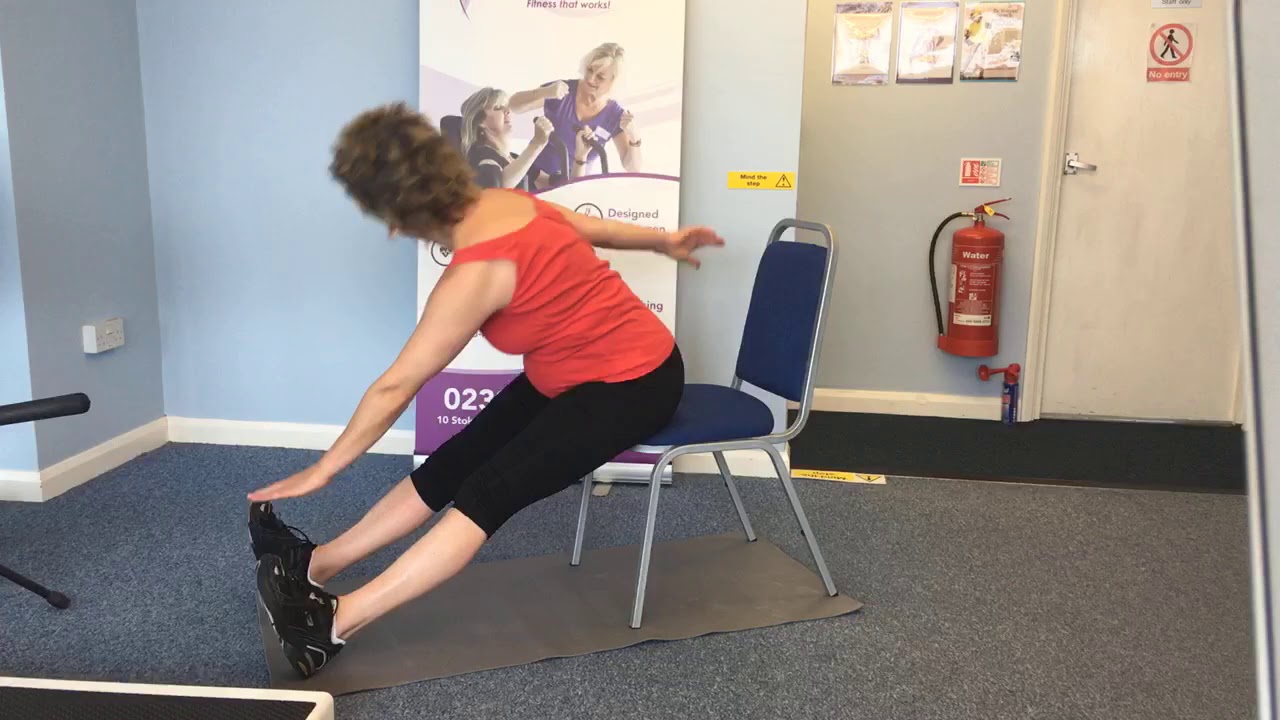 Body Weight Exercises for Abs- using a chair. - YouTube