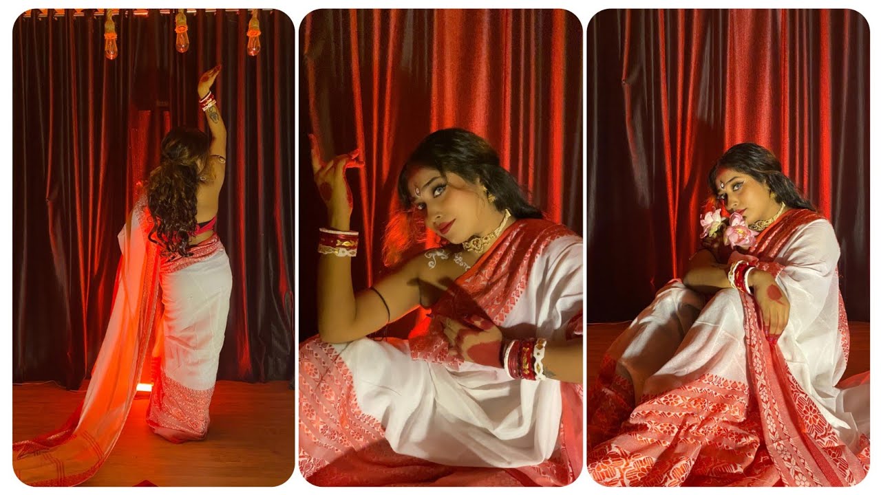 Durga Puja Special, Kotha Koiyo Na| Sanjana Bhadra #dance #durgapuja # ...