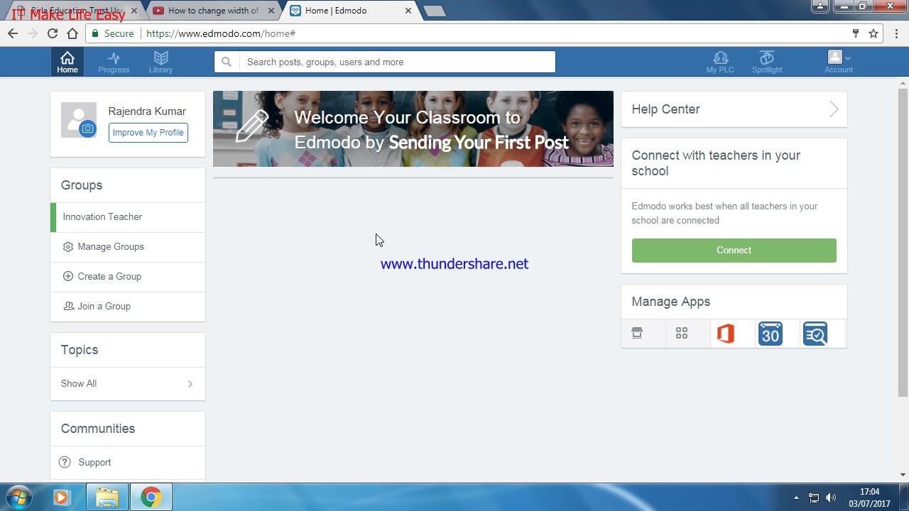 How to find out group code in edmodo - YouTube