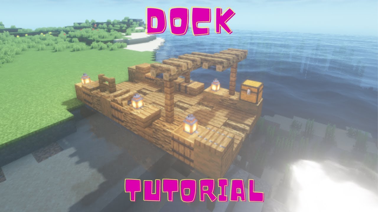 How to build a fishing dock in minecraft! - YouTube