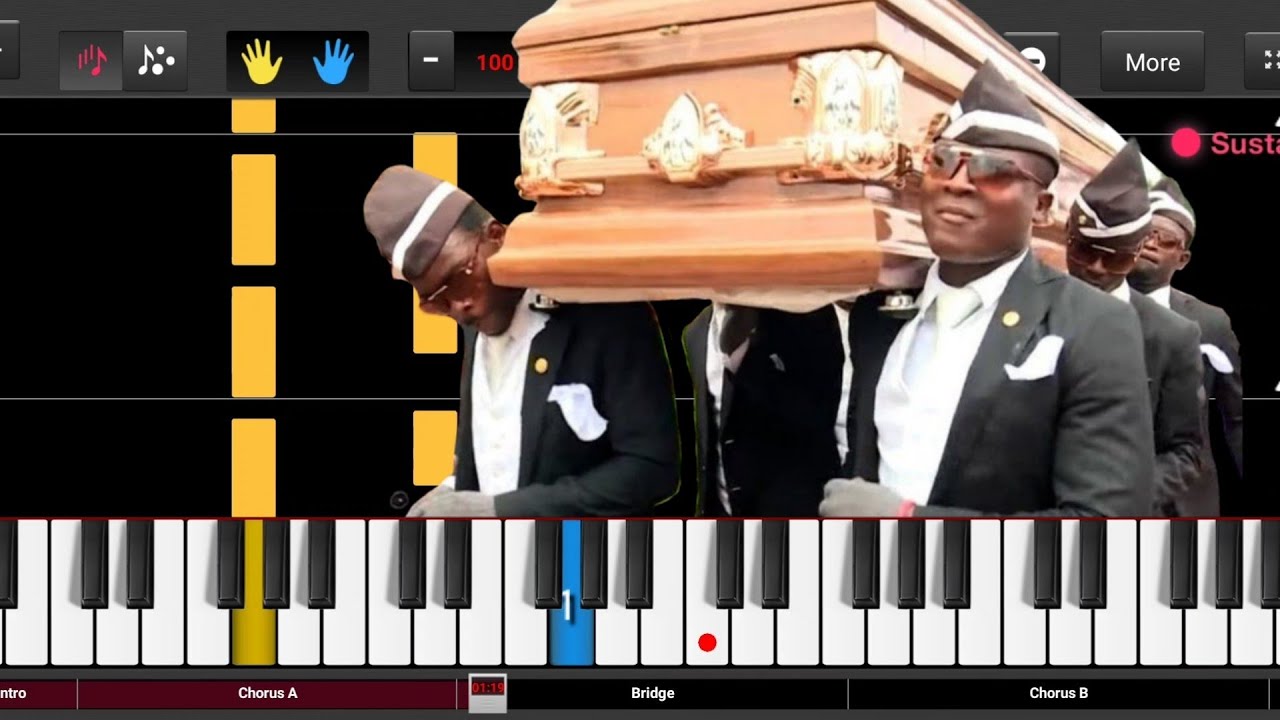 MeMe song piano Coffin Dance| Tutorial by OnlinePianist - YouTube