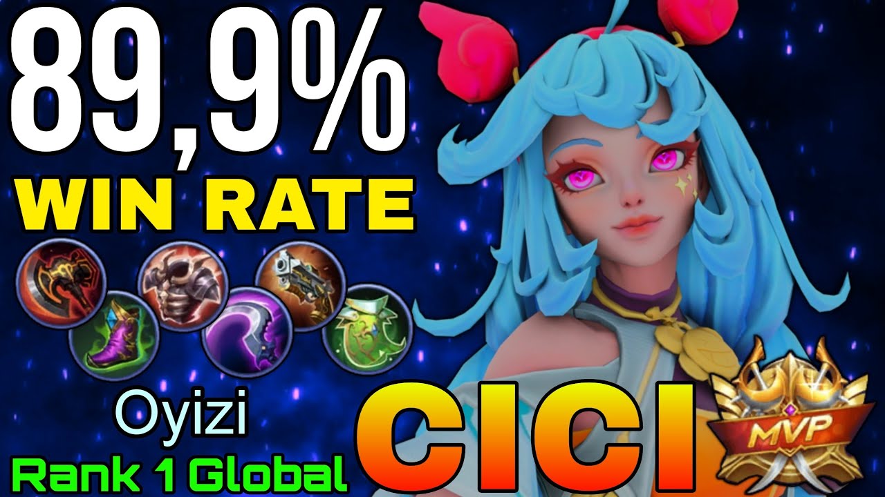 Hard Carry Cici 89% WIN RATE! - Top 1 Global Cici by Oyizi - Mobile ...