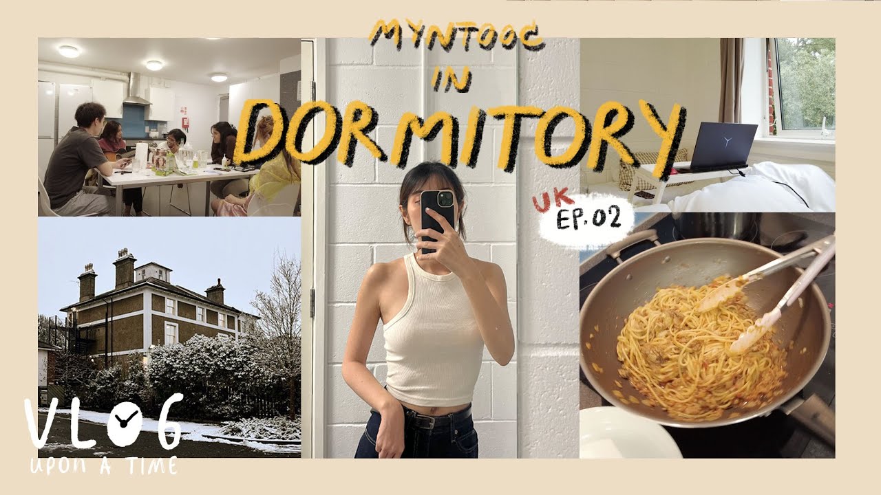 VLOG upon a time | Staying in dormitory, Cooking, Doing Hair, HBD | UK ...
