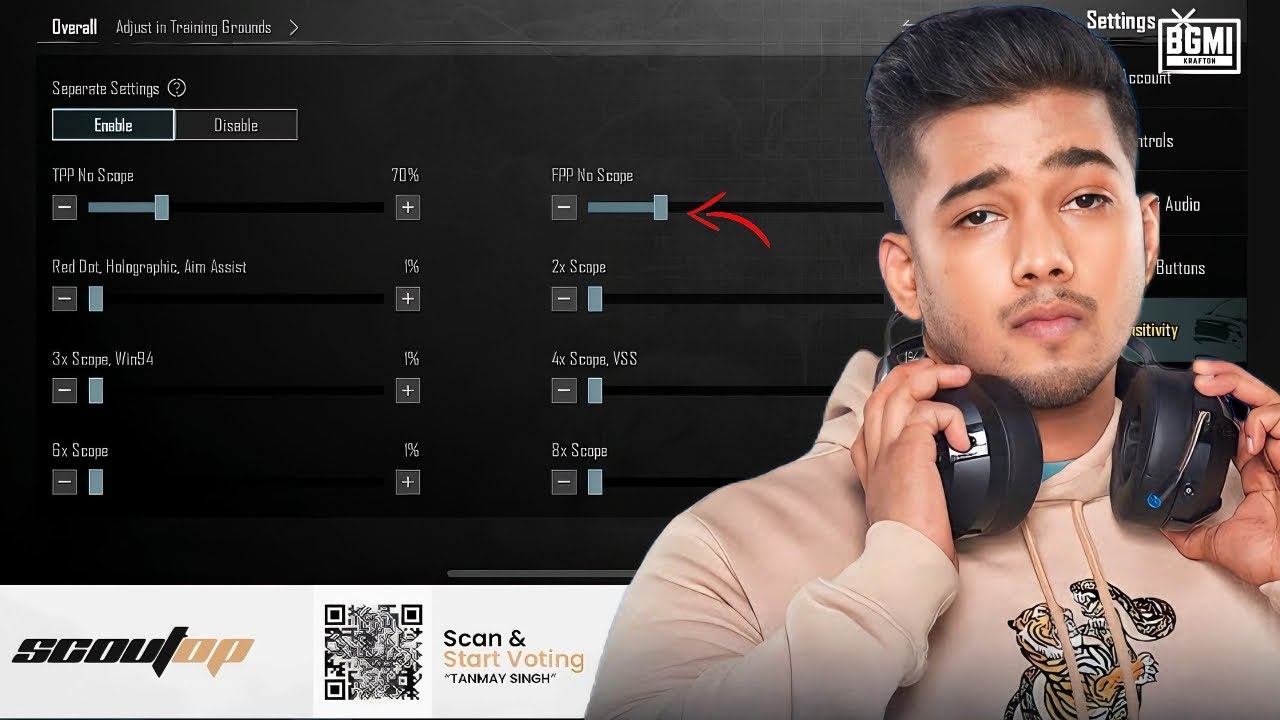 SCOUT NEW SENSITIVITY SETTINGS | 3.0 UPDATE | SCOUT OP BGMI SENSITIVITY ...