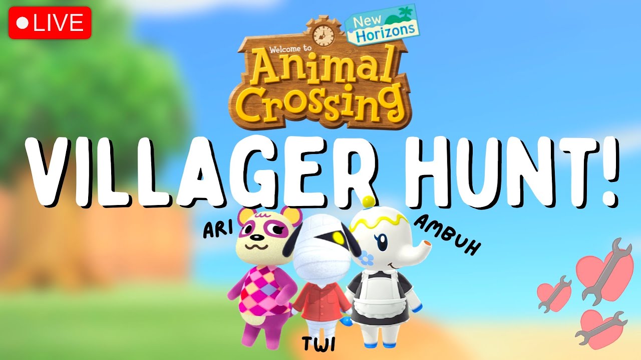 🔴 (WE FOUND PINKY & LUCKY!!) FIRST 3 VILLAGERS HUNT!! | Live Stream ...