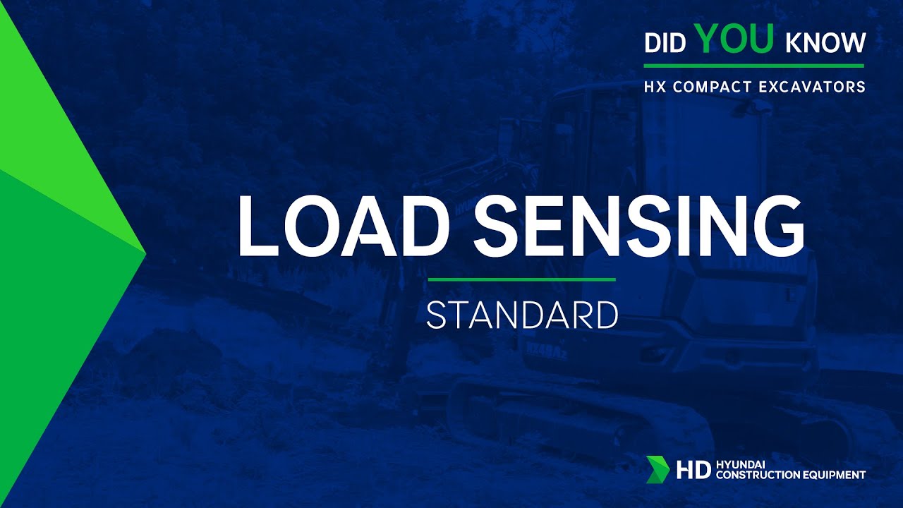 Hyundai HX Compact Excavators - Load Sensing - Standard - YouTube