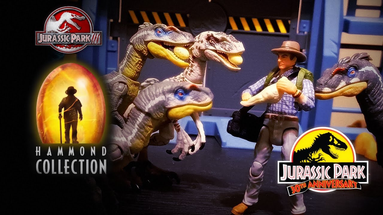 THE PERFECT PACK! Jurassic World: Hammond Collection Male Velociraptor ...