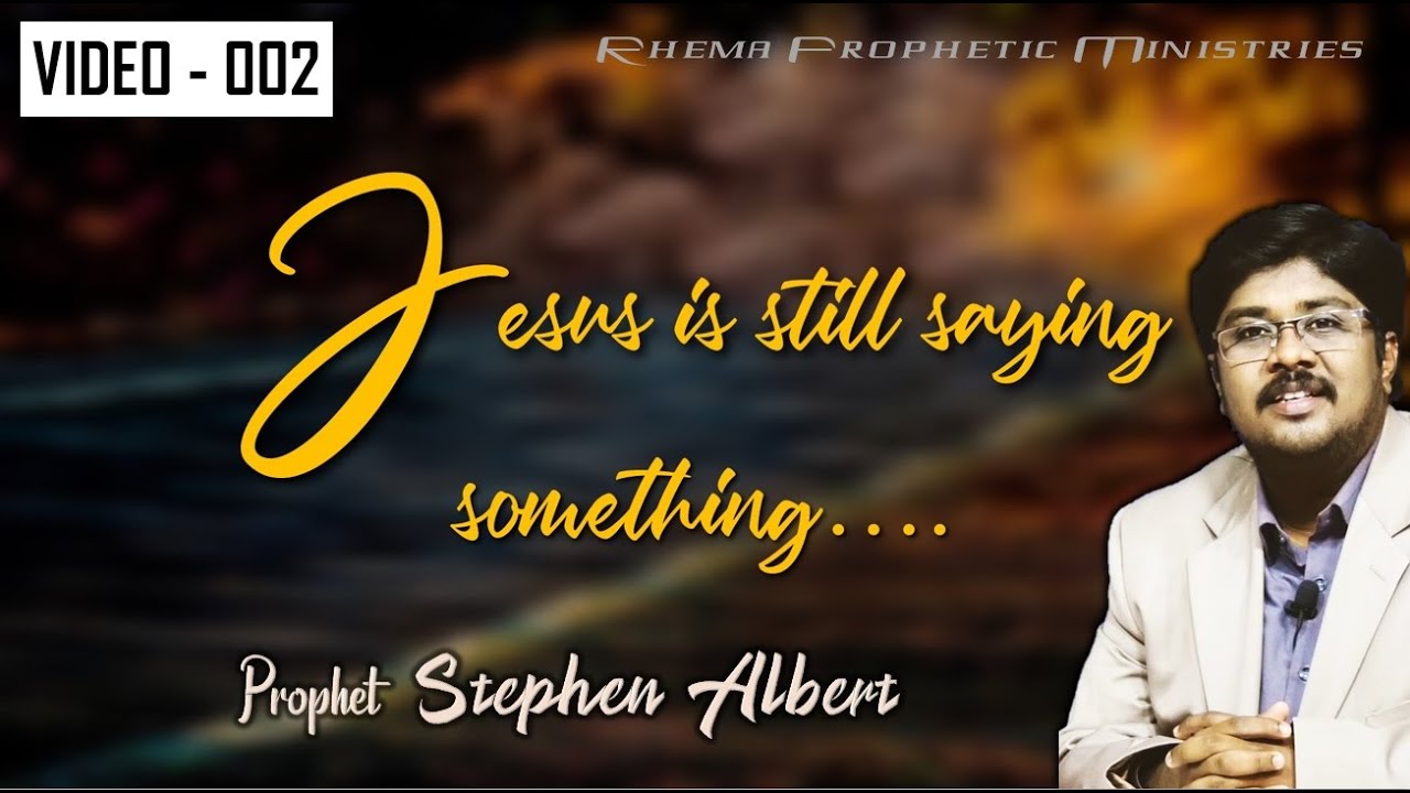 HE IS STILL SPEAKING - 002 | 5 MIN VIDEO | PROPHET STEPHEN ALBERT - YouTube