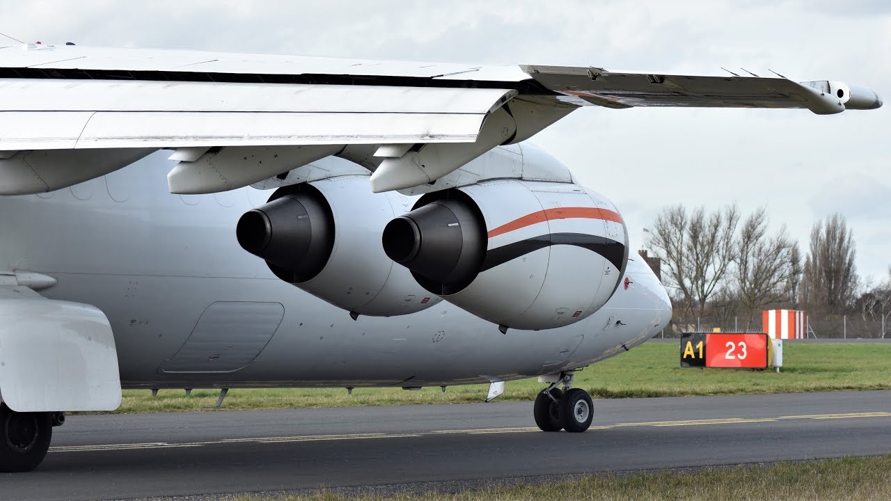 Jota Aviation BAe 146-300QT G-JOTE Departure From London Southend ...