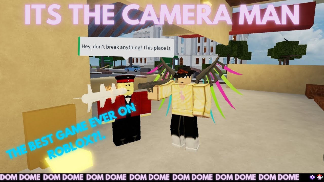 PLAYING THE FUNNEST ROBLOX GAME & MEETING THE CAMERA MAN!.. - YouTube