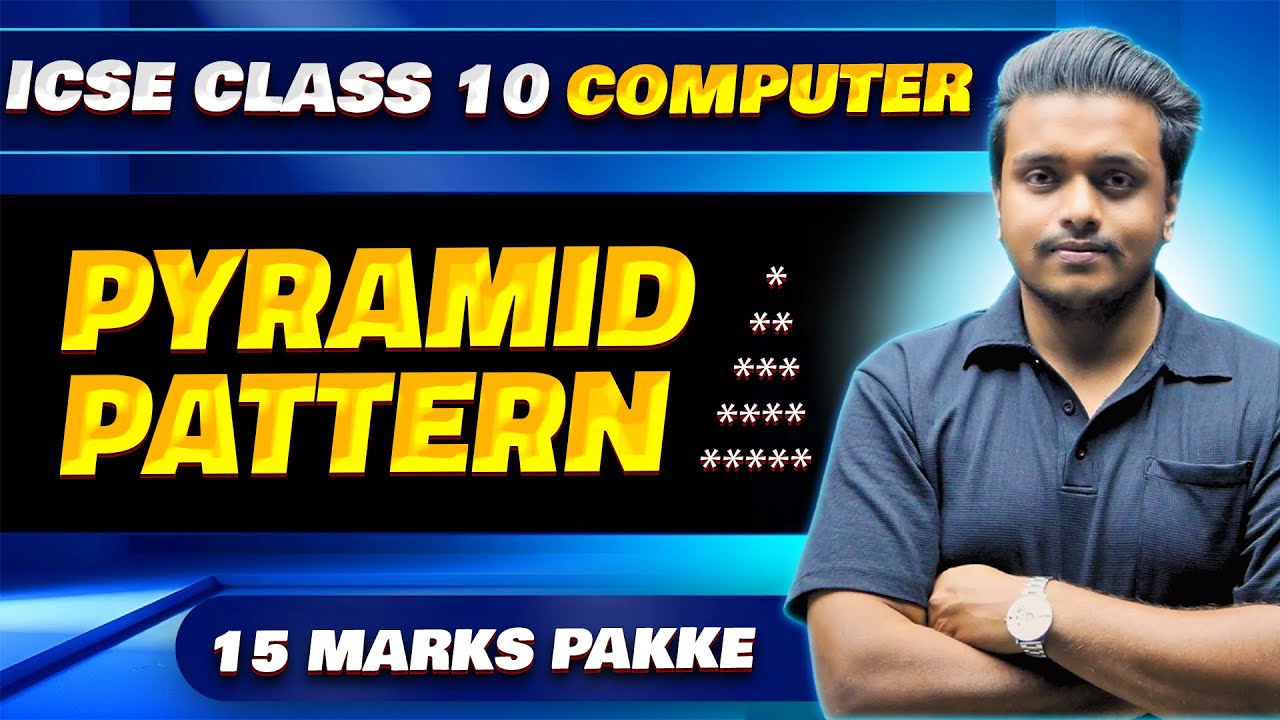 Java Pyramid Pattern Program | Class 10 ICSE | Pattern Printing Made Easy - YouTube
