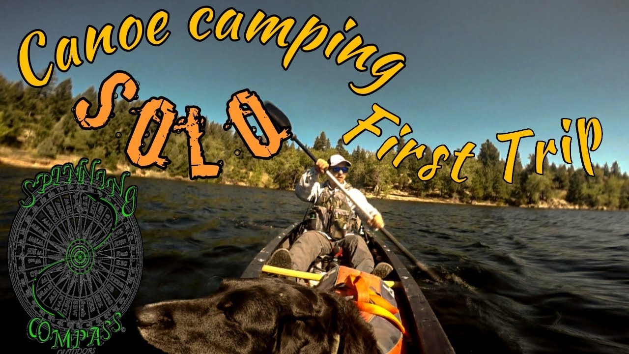 Solo Canoe Camping - Catch and cook under the moon - YouTube