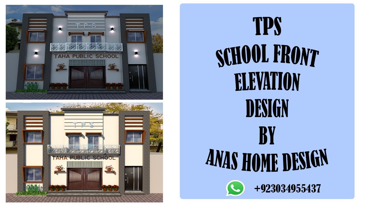 Modern school building design idea, school front elevation design, #sketchup #share #autocad # ...