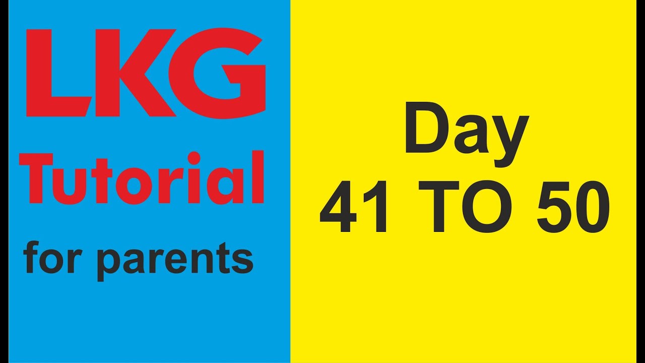 Tutorial LKG Create a Worksheet | Homework | For Beginners and Parents ...