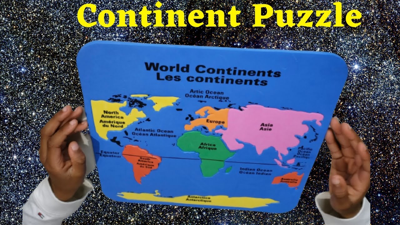 Seven Continents Puzzle Building | 7 Continents For Kids - YouTube