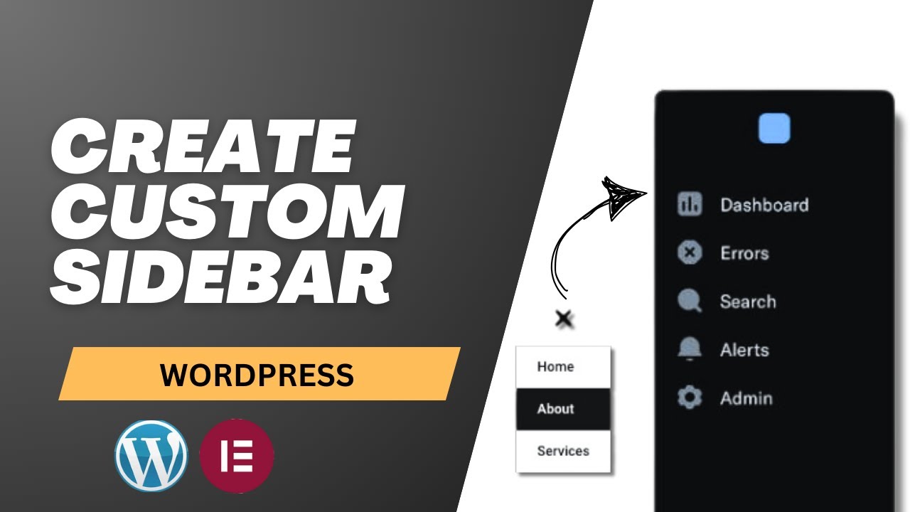 How to Create a Custom Sidebar in WordPress with Elementor | Step-by ...