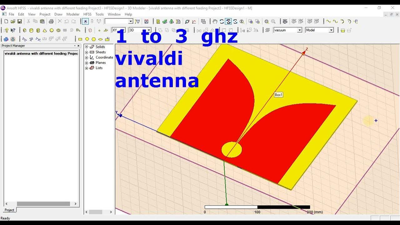 reconfigurable and ris based Vivaldi antenna design using hfss - YouTube