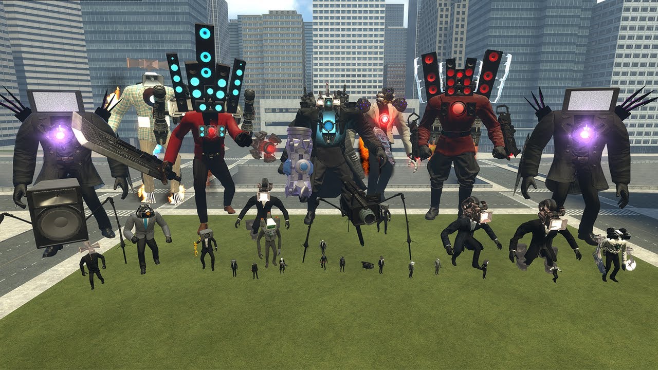 ALL UPGRADED CAMERAMAN TITANS AND THERE DAMAGES | Garrys Mod - YouTube