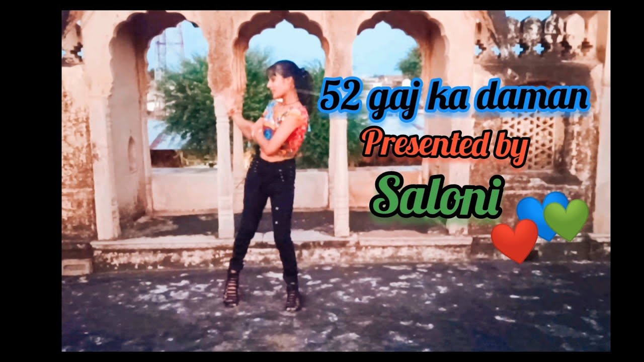 52 gaj ka daman song performance step by step by saloni|spicy sugar|easy dance tutorial - YouTube