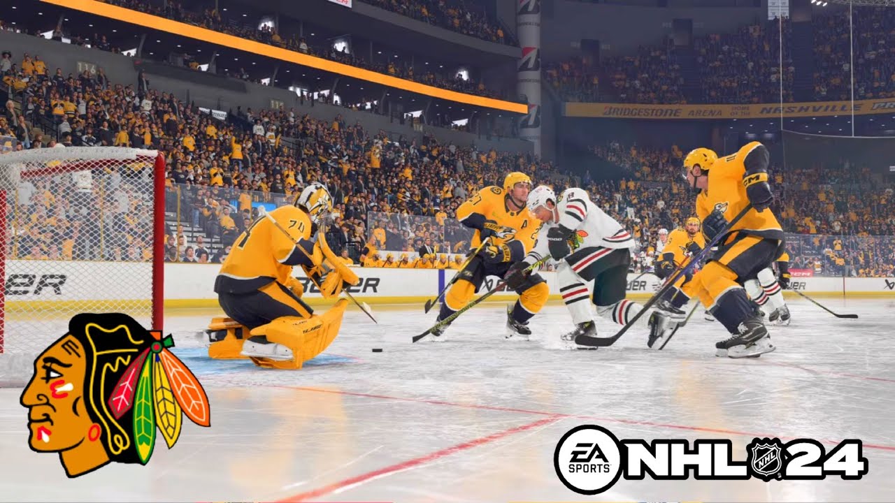 Chicago Blackhawks vs Nashville Predators! NHL 24! 4K! - YouTube
