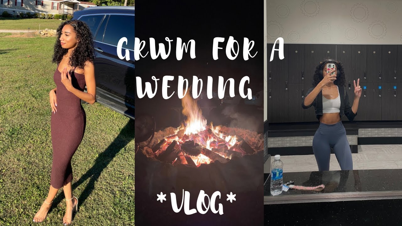 GRWM for a wedding: *vlog* new haircut, DIY lash extensions, leg day ...