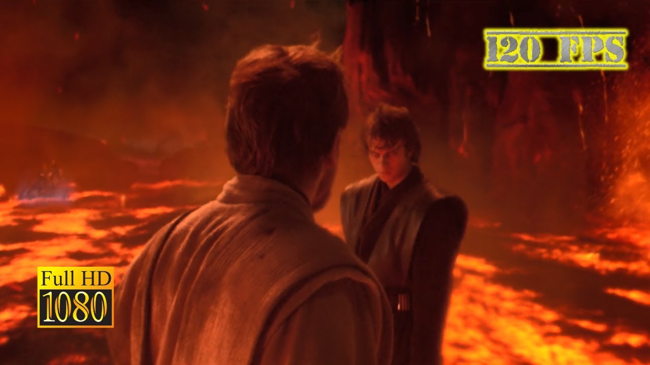 Anakin vs Obi-Wan (Full HD 120fps Latino) - Star Wars: La Venganza De ...