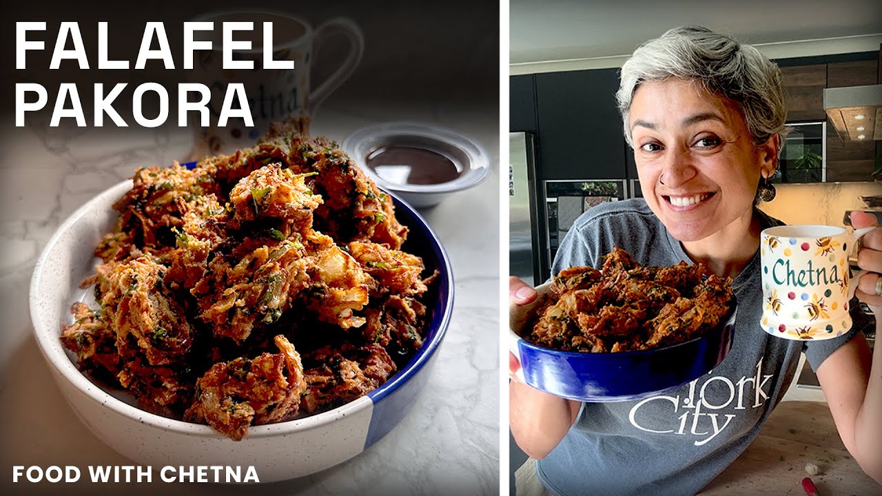 Crispy Falafel Pakora Recipe & Masala Chai (Ultimate Tea Time Snacks ...