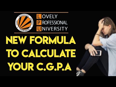 Formula to calculate CGPA LPU UNIVERSITY PUNJAB - YouTube