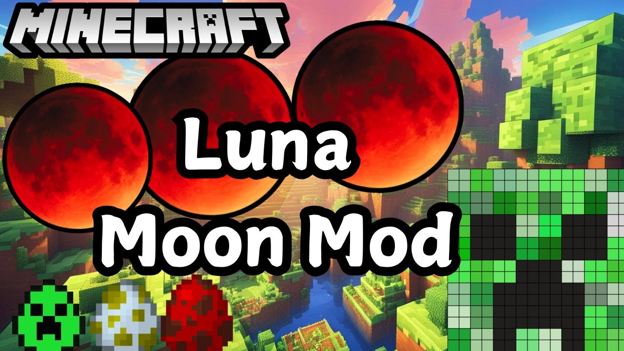 Minecraft Trying Out the Luna Moon Mod (Forge 1.20.1) - YouTube