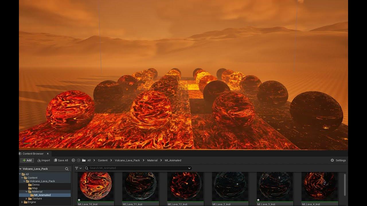 Unreal Engine 5 Animated Realistic Lava material - YouTube