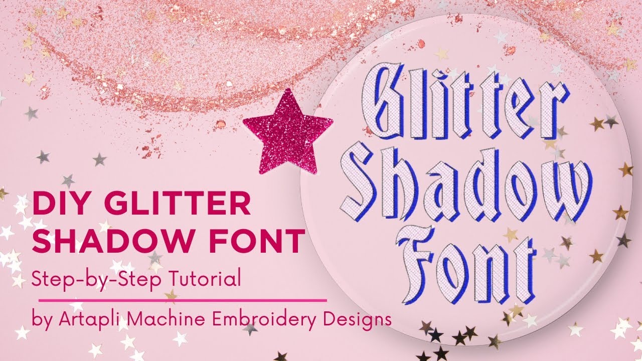 DIY: Create stunning designs with Glitter Shadow Font: HTV Vinyl and ...