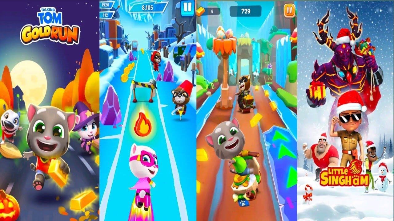 Talking Tom Gold Run Talking Tom Hero Dash Talking Tom Gold Run 2 ...