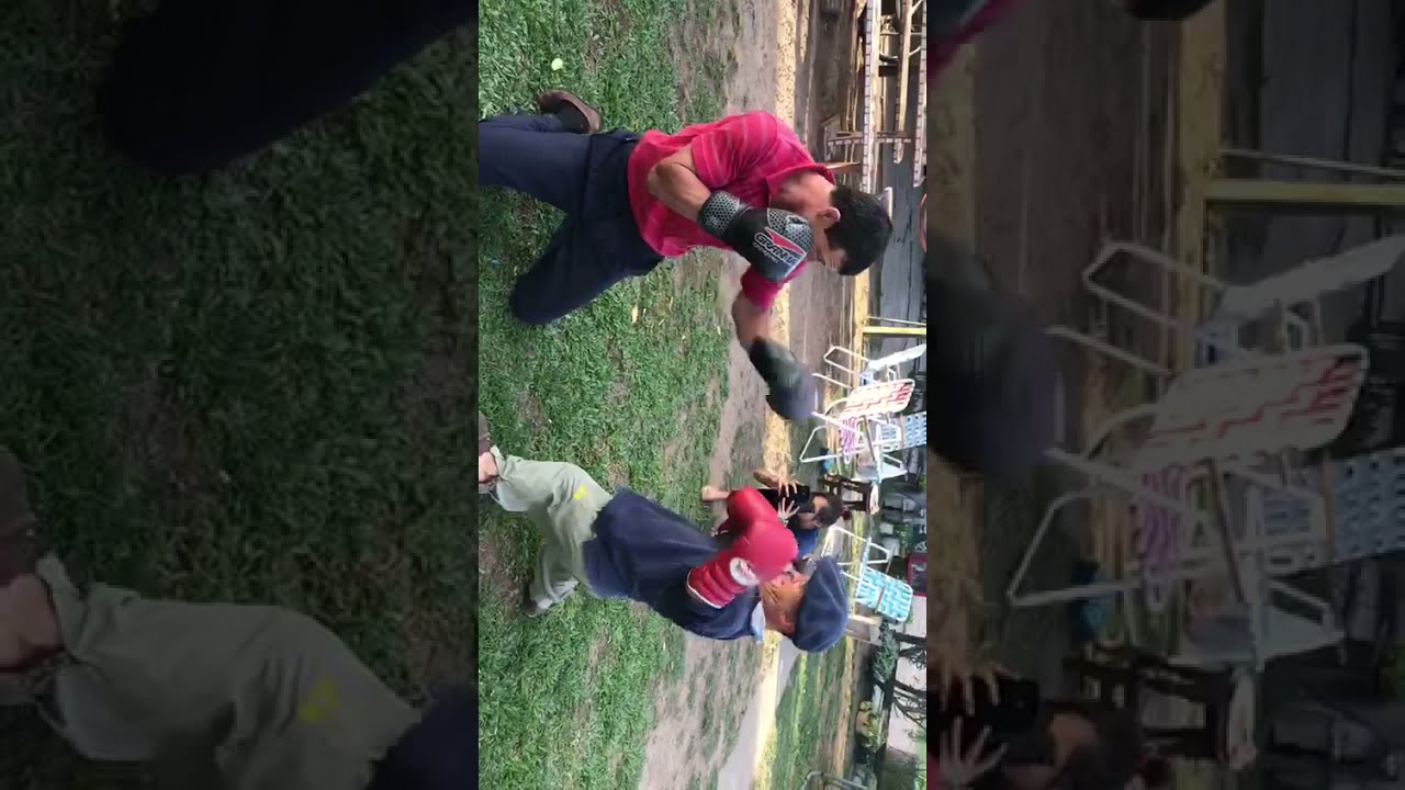 Enano Pepo boxeando con Ricardo Pucheta #CamperoTv #Pepo #Box #Enano # ...