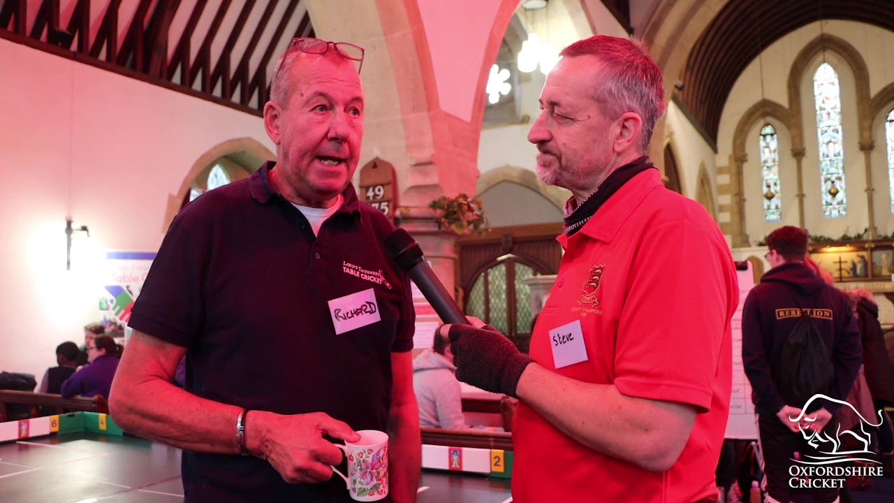 Richard Giles Interview at Table Cricket Finals Day - YouTube