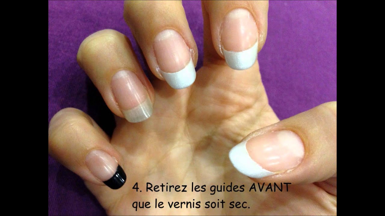 French Manucure facile en 6 étapes - YouTube