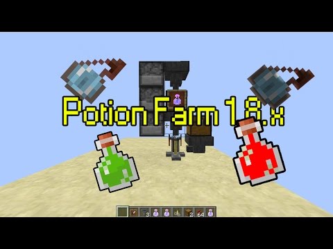 Minecraft Best Potion Farm, Fast and Easy 1.8.x - YouTube