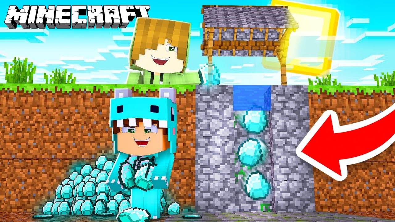BEBE MILO *TROLEA* a VITA con una FUENTE MÁGICA en MINECRAFT - YouTube