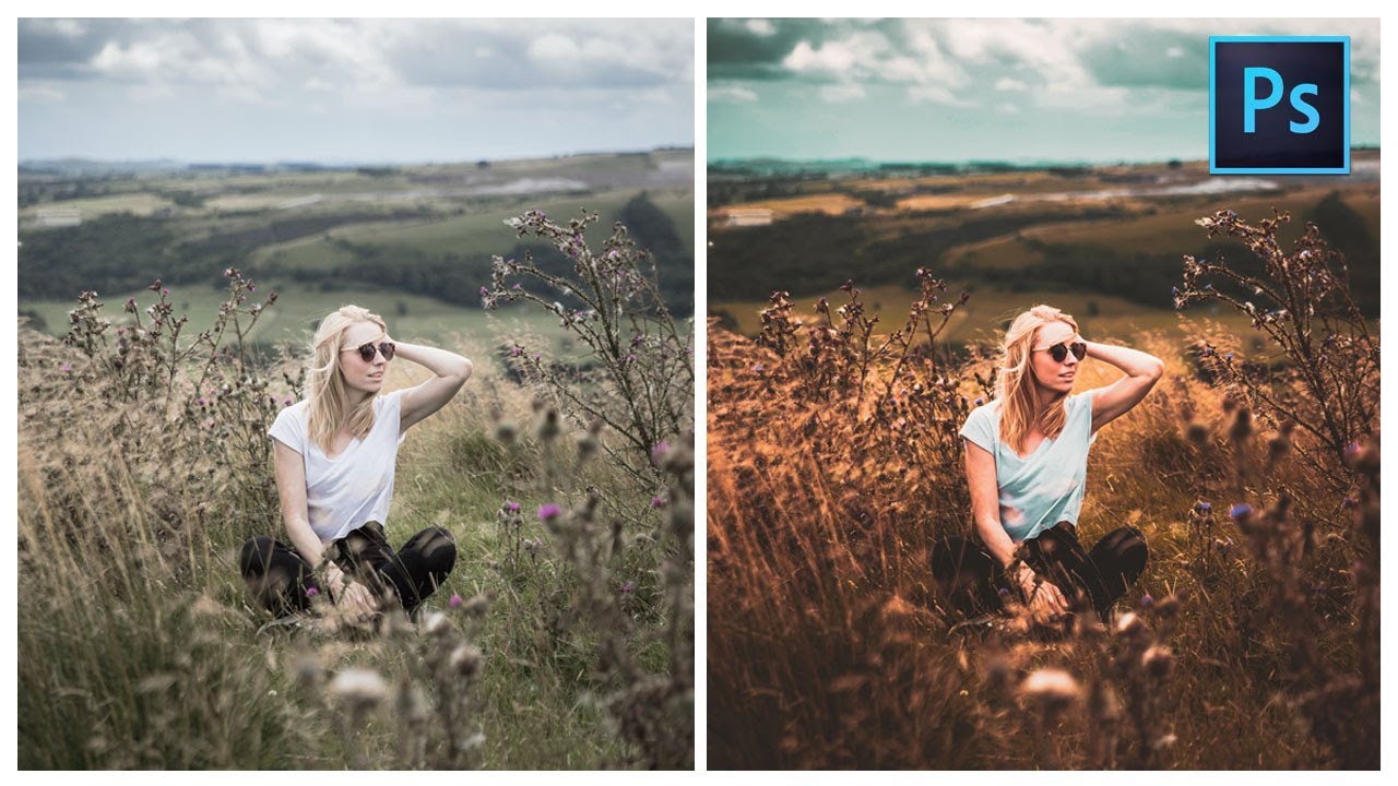 [ Photoshop Tutorial ] Brown Moody Color Effect - Photo Edit - YouTube