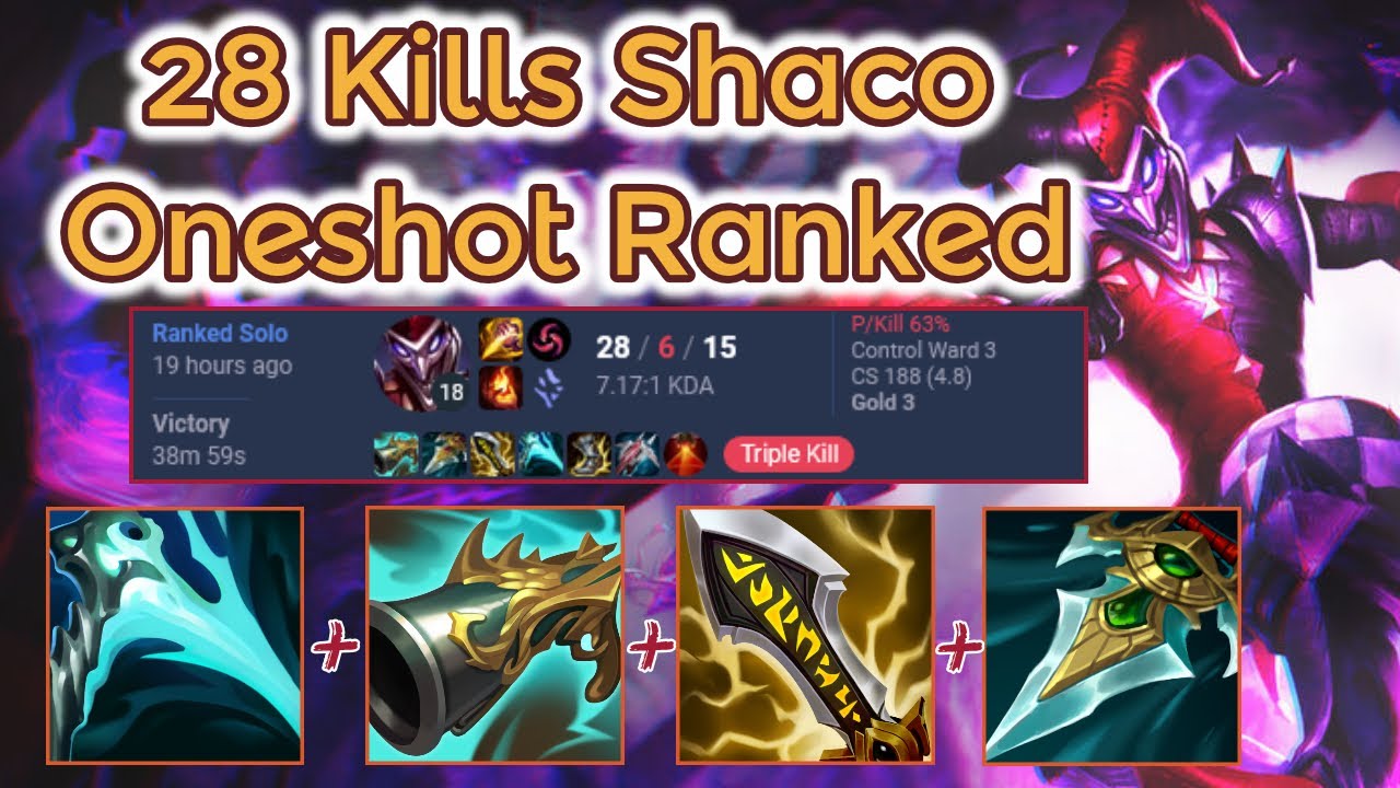 One Autoattack Oneshot Shaco Jungle - S12 [League of Legends] Full ...