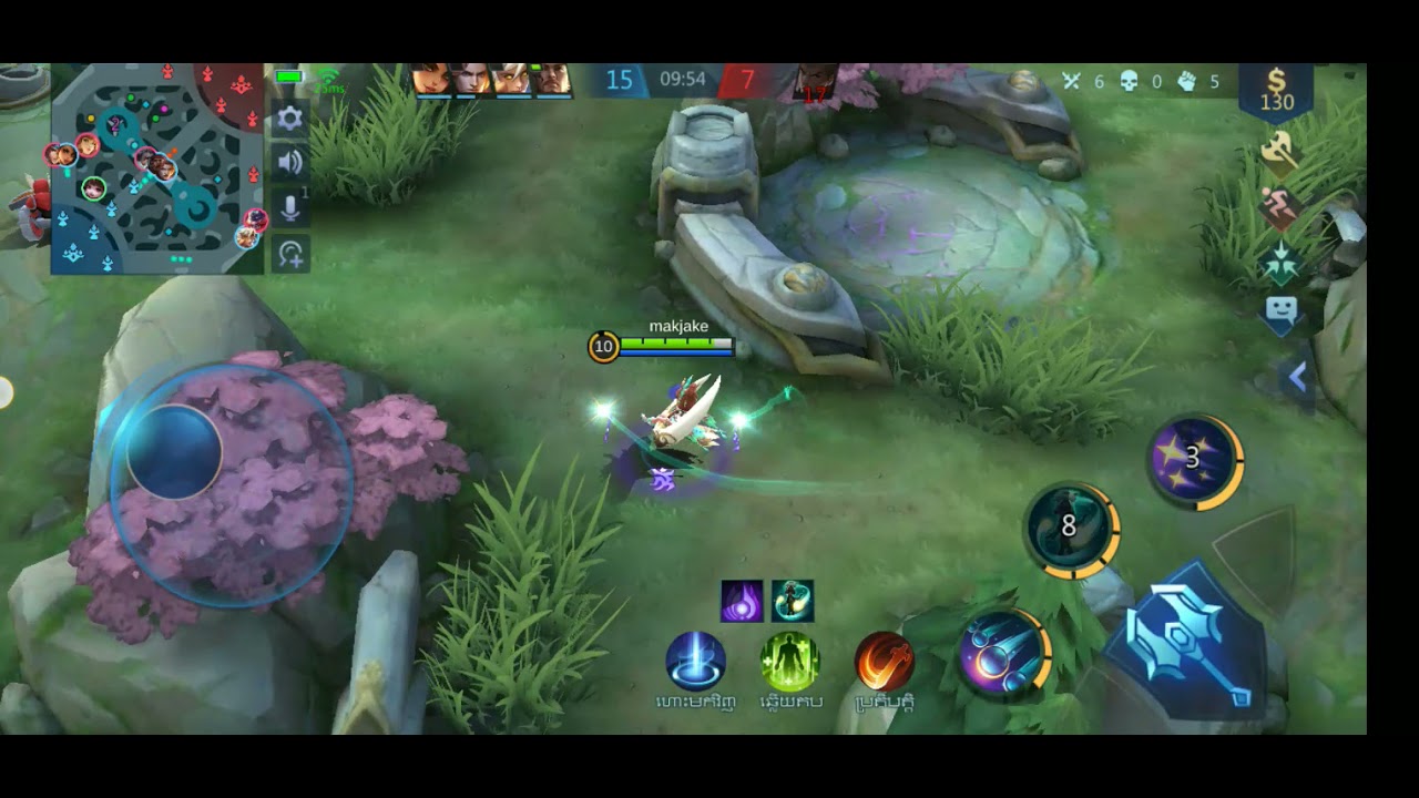 Cambodia mobile legend best player testing Chang'e skill - YouTube