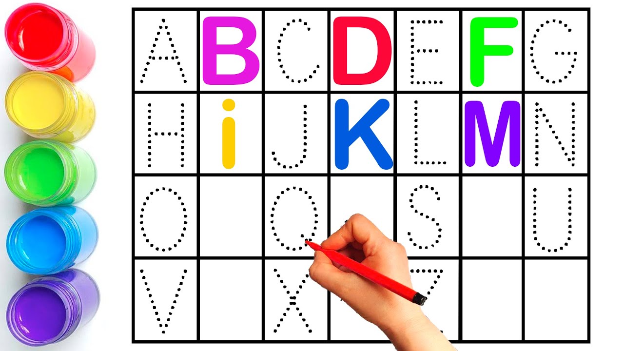 Learn ABCD Alphabets and numbers counting 123.Shapes for kids and ...