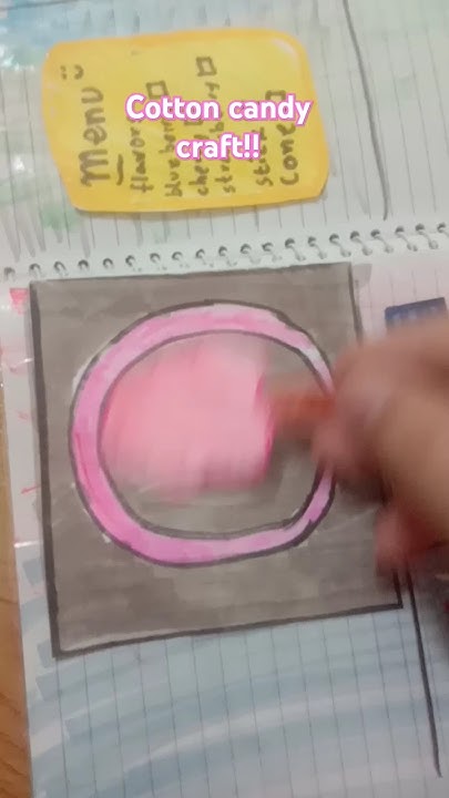Cotton candy Craft!! #craft #creative - YouTube
