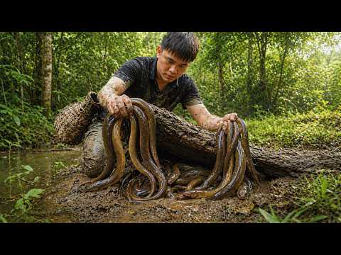 An old woman cares for a child on a farm; Trinh Ho is shocked by a never-seen dense eel nest.