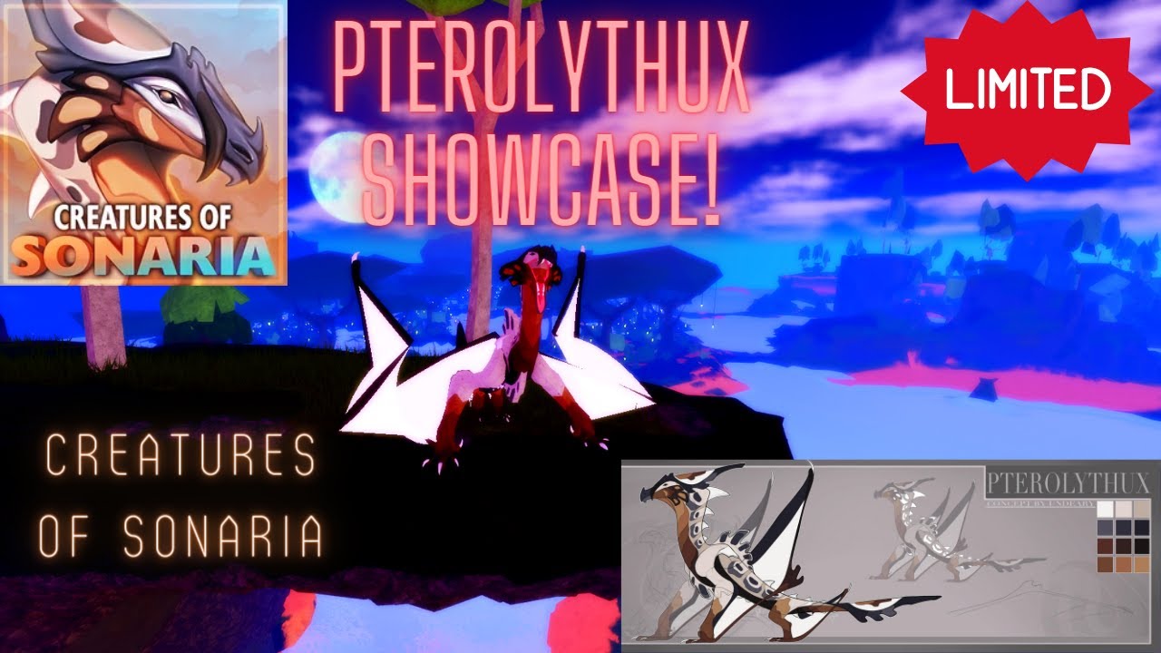 PTEROLYTHUX SHOWCASE! NEW LIMITED CREATURE! (CREATURES OF SONARIA ...