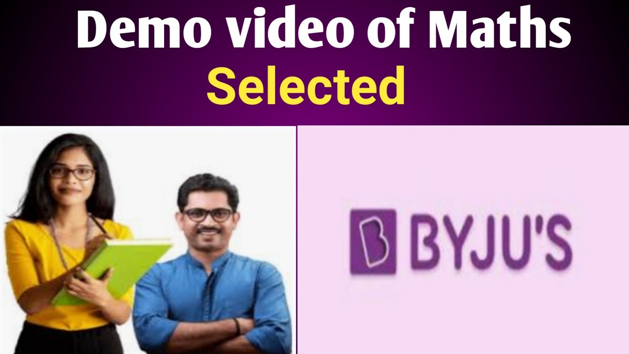 Byjus demo video for maths | Selected video of Byjus | Byjus | - YouTube