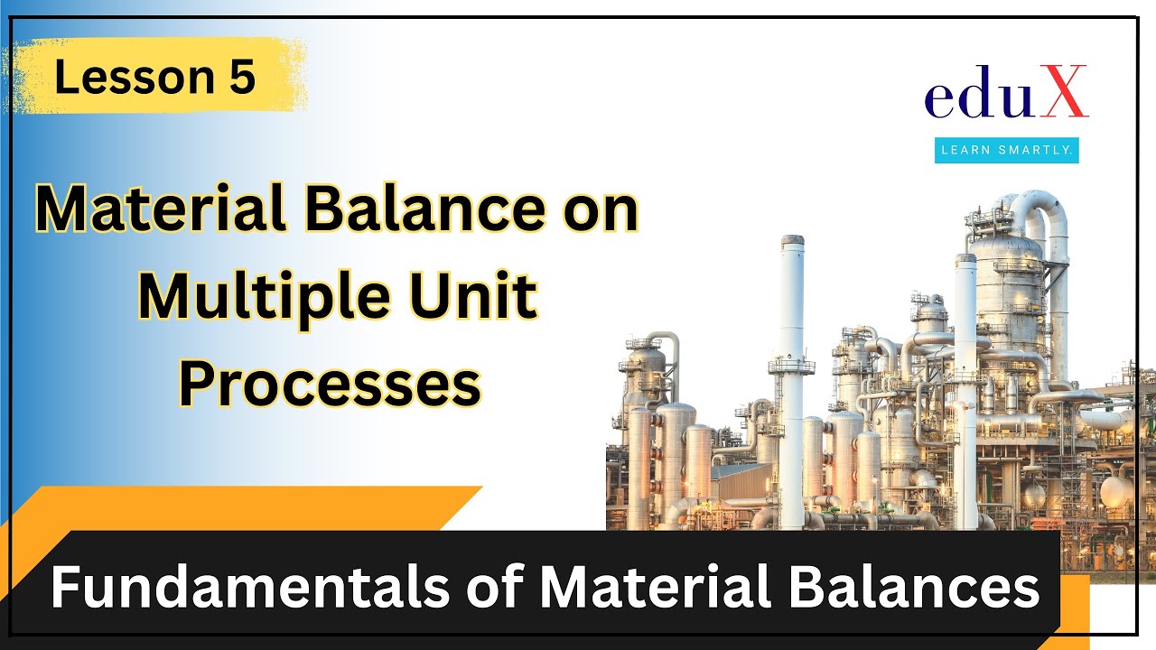 How to Solve Material Balance Problems in Multiple Unit Processes - YouTube