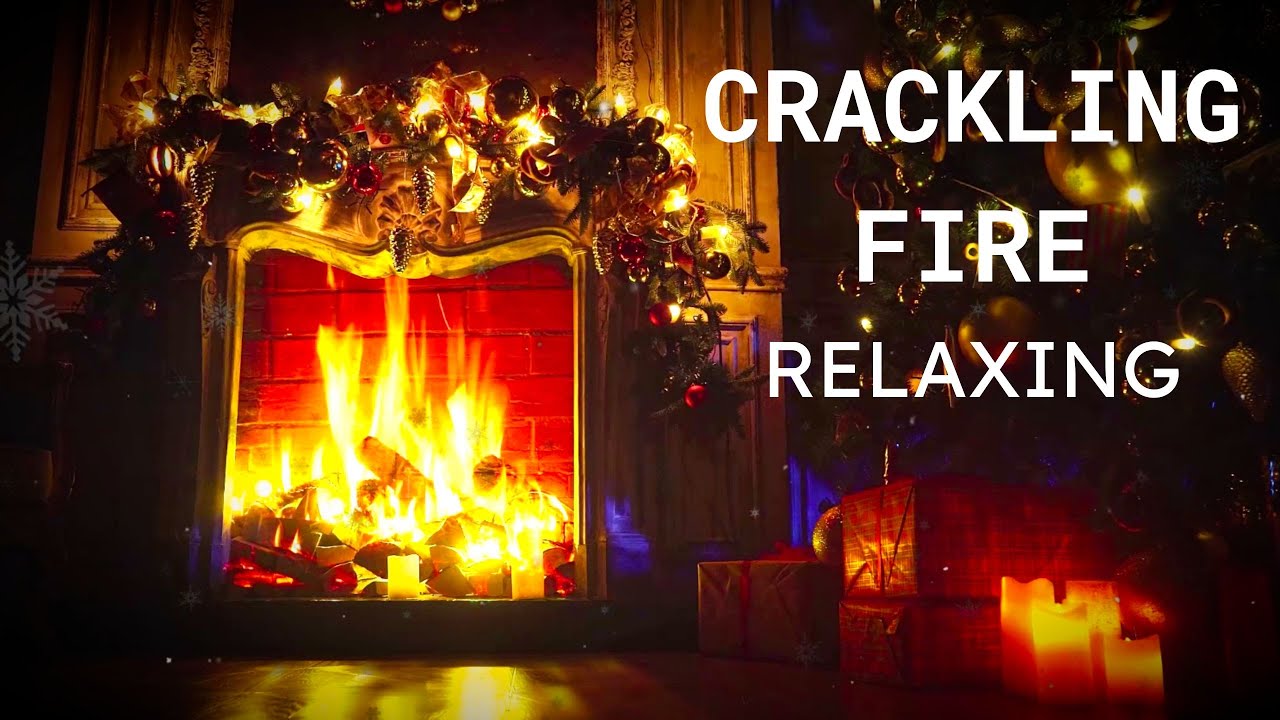 Relaxing Fireplace Ambience for Sleep & Stress Relief with Crackling ...