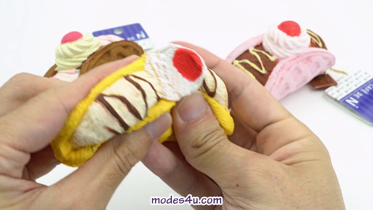 Waffle sandwich squishy - YouTube