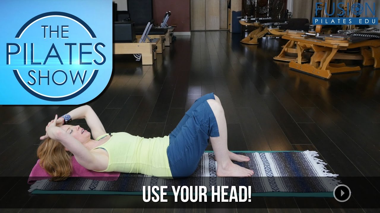 The Pilates Show: Ab curl with scalp cue: Use Your Head! - YouTube