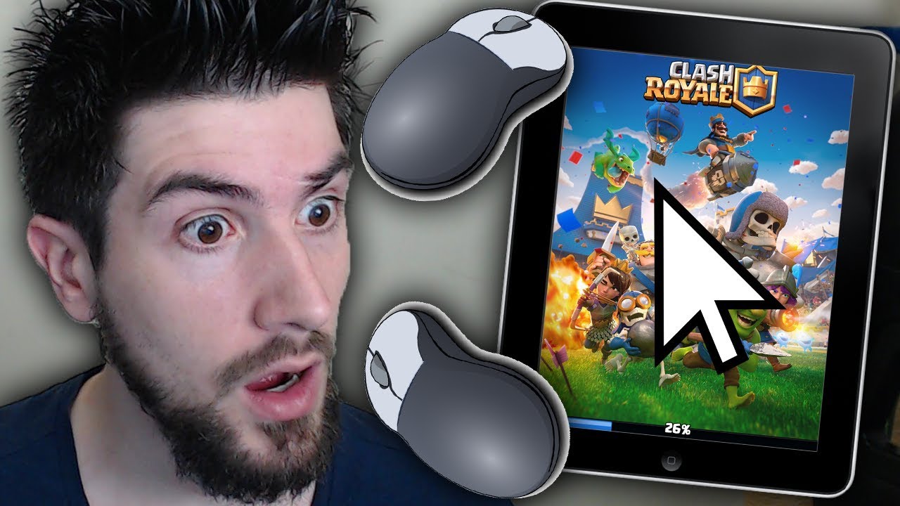 JOGUEI CLASH ROYALE USANDO MOUSE! FEZ DIFERENÇA? - YouTube